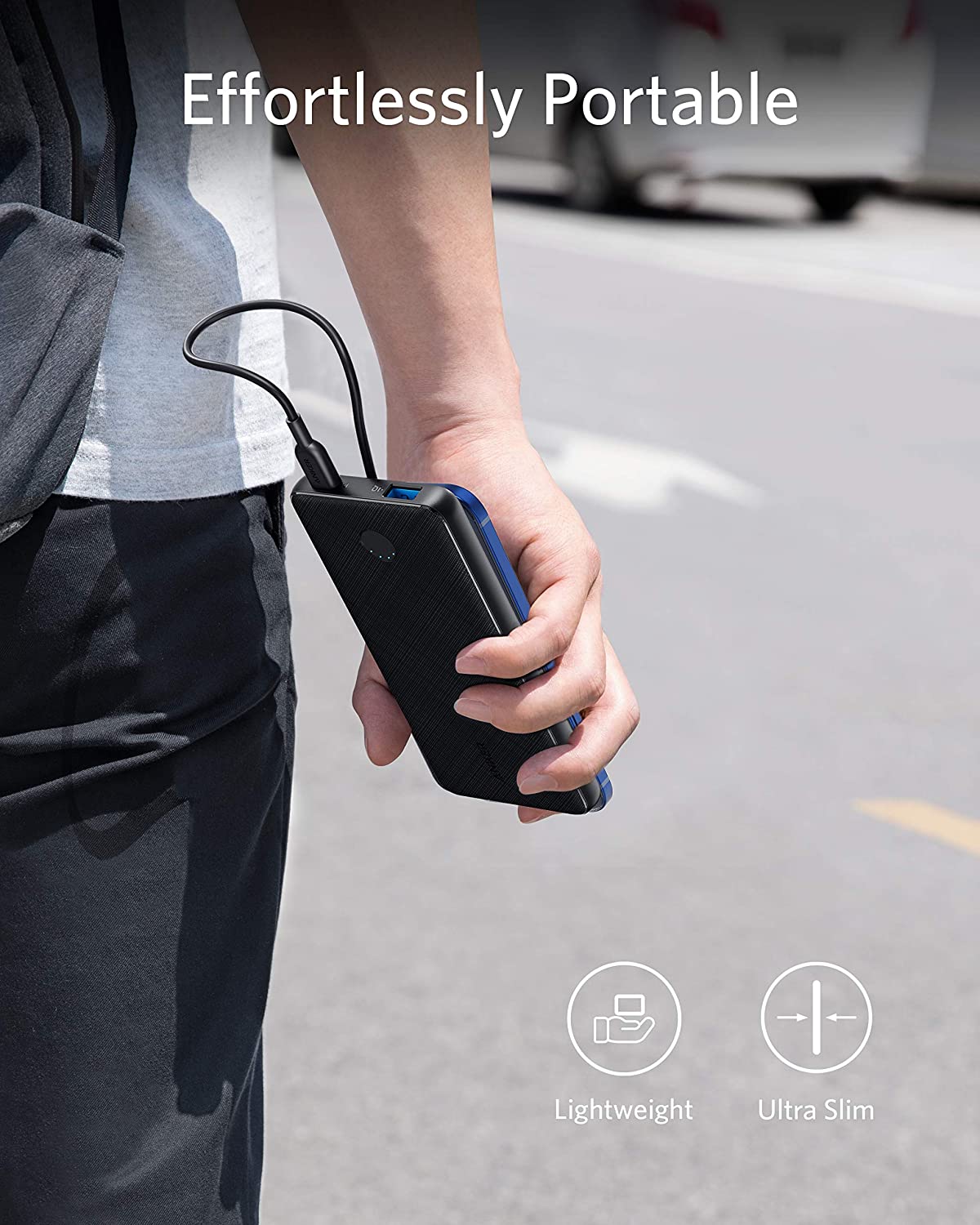 PowerCore Slim 10000 PD 20 Watts Negro - Anker Panama